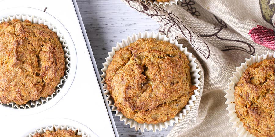 Carrot Apple Muffins Recipe | Zero Calorie Sweetener & Sugar Substitute ...
