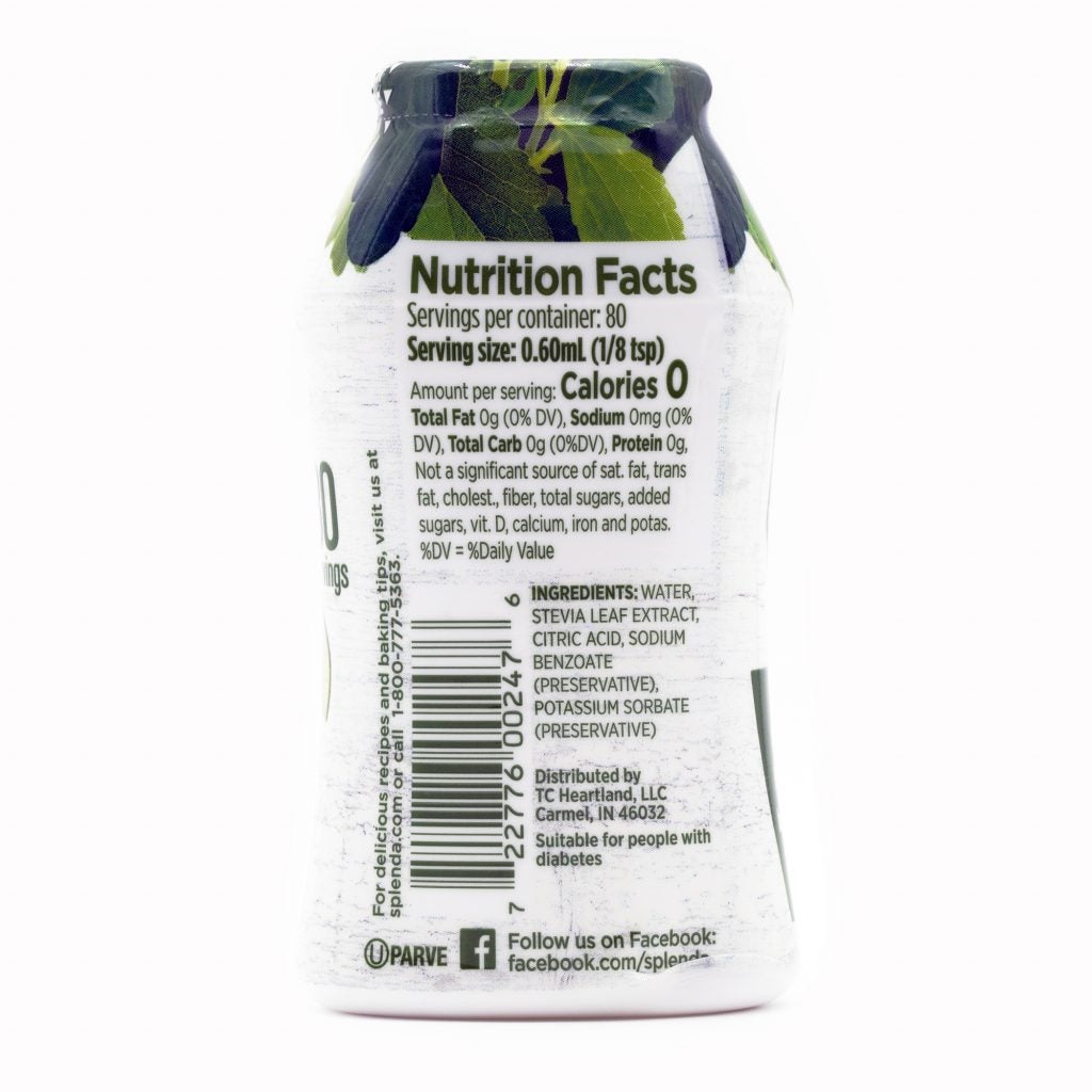 Splenda Stevia Liquid Sweetener | No Calorie Liquid Sweetener & Sugar ...