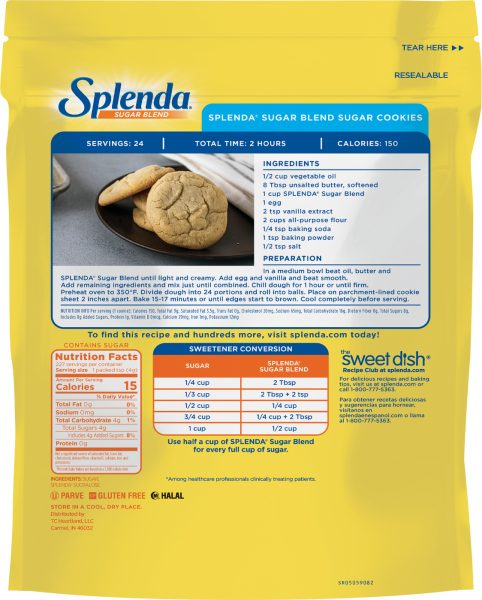 Splenda Sugar Blend | Half The Calories Of Sugar!