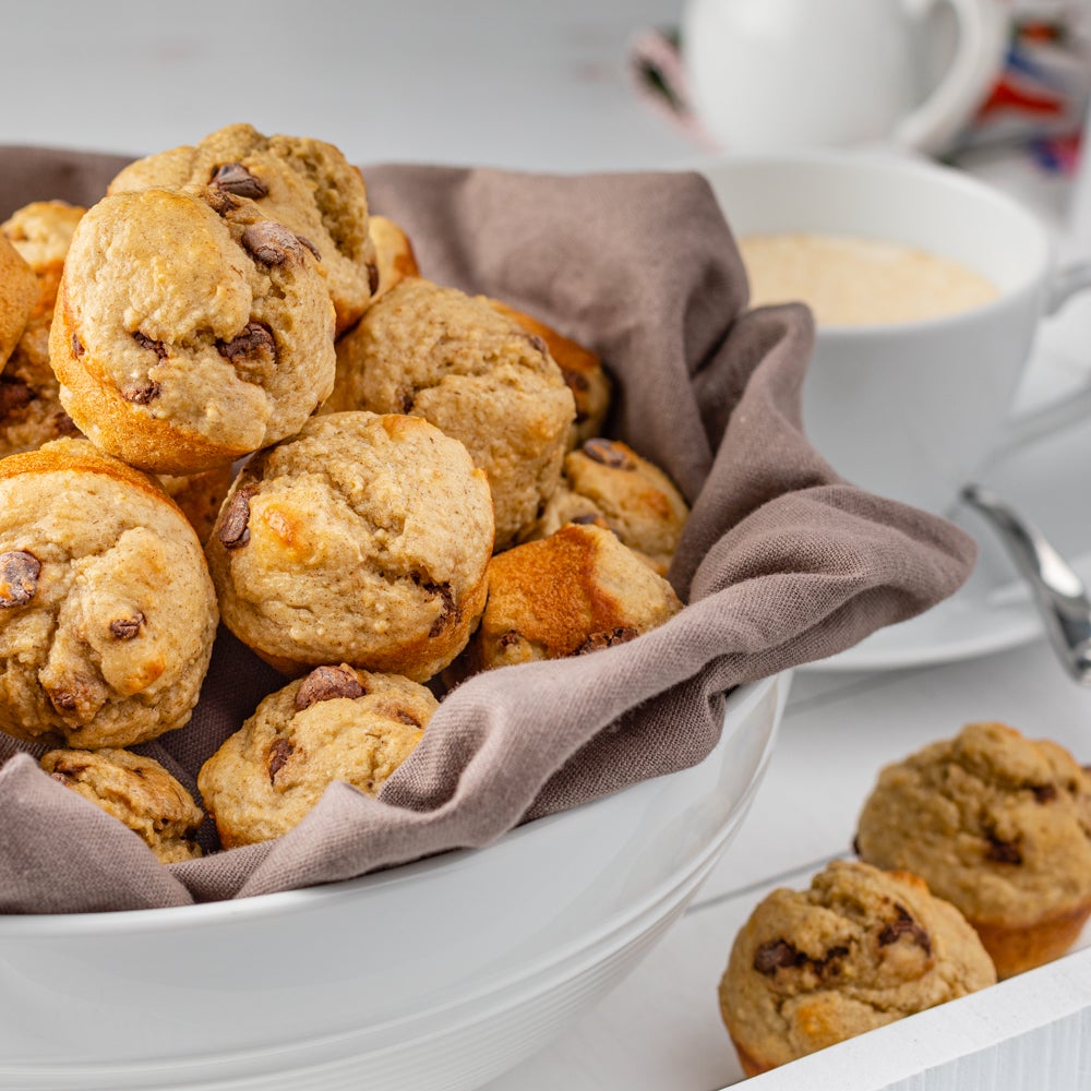 Gluten-Free Banana Chocolate Chip Mini Muffins - Splenda®
