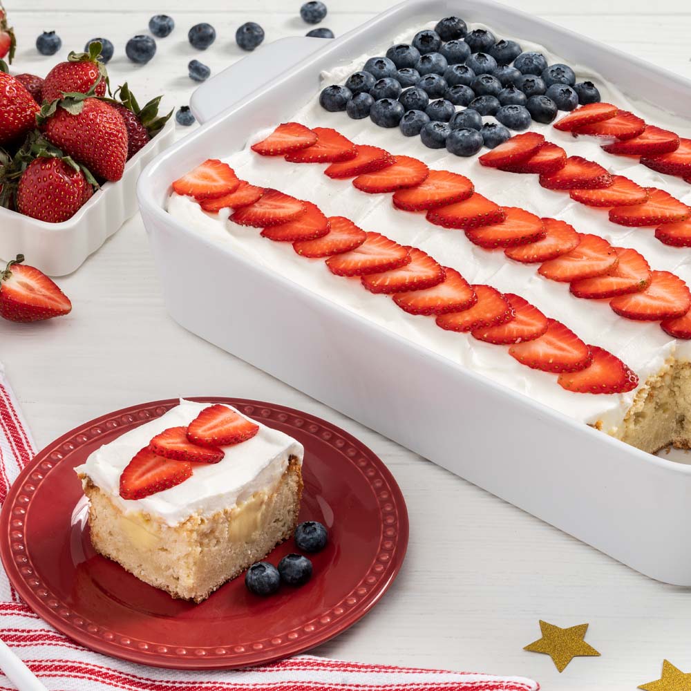 Patriotic Poke Cake - Splenda®
