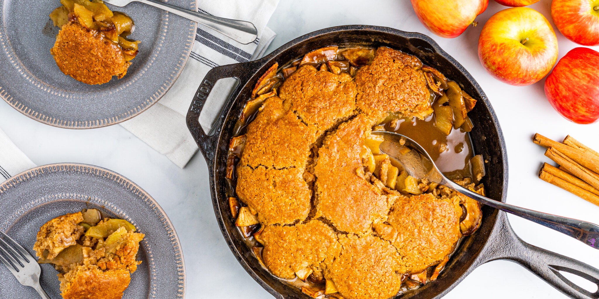 Skillet Cinnamon Apple Cobbler - Splenda®
