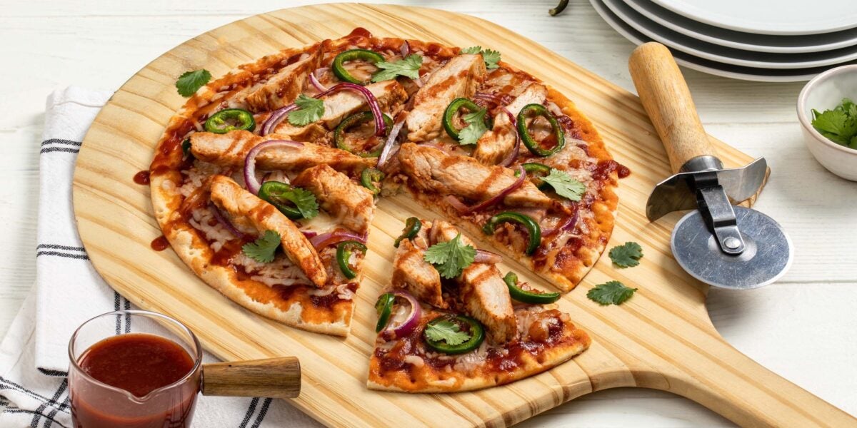 Pizza con pollo asado a la parrilla - Splenda®
