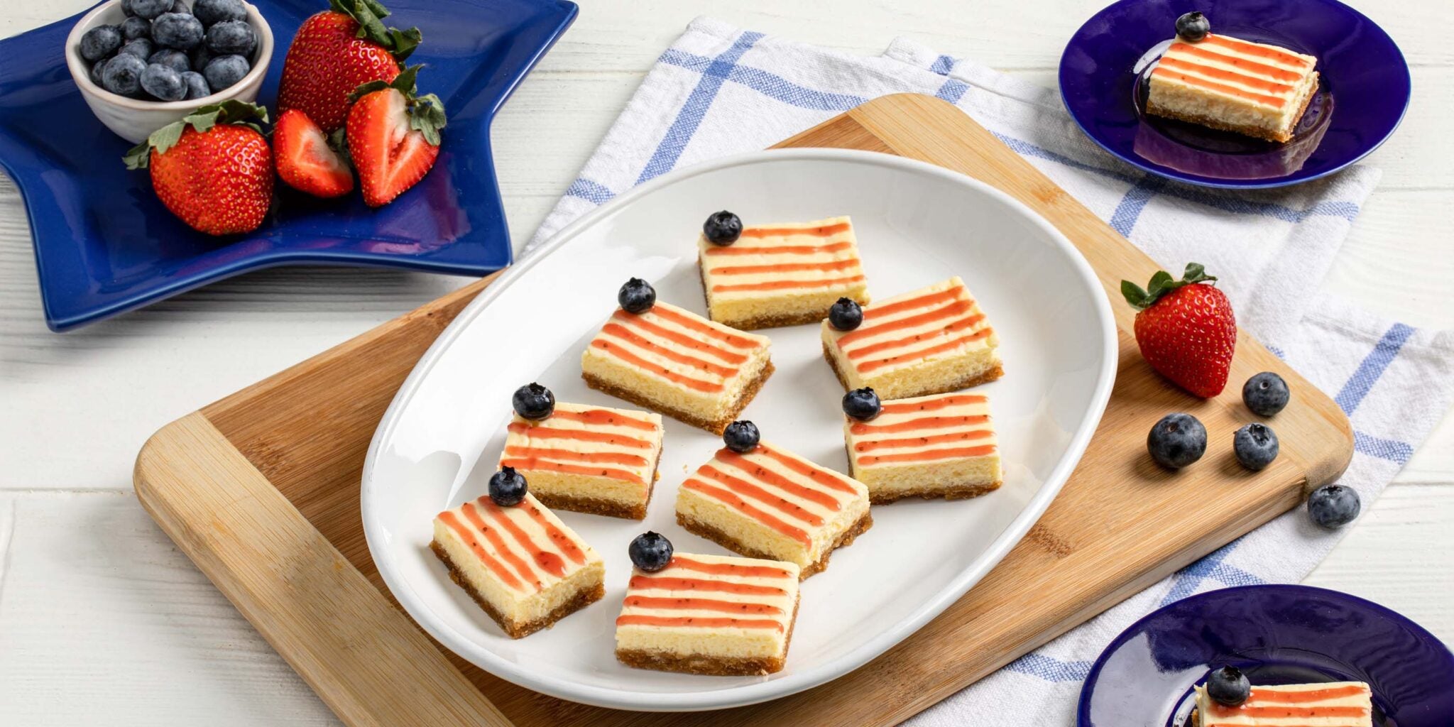 Patriotic Cheesecake Bars - Splenda®