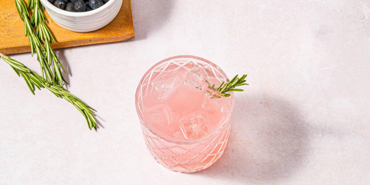 Rosemary Blueberry Smash Mocktail - Splenda®