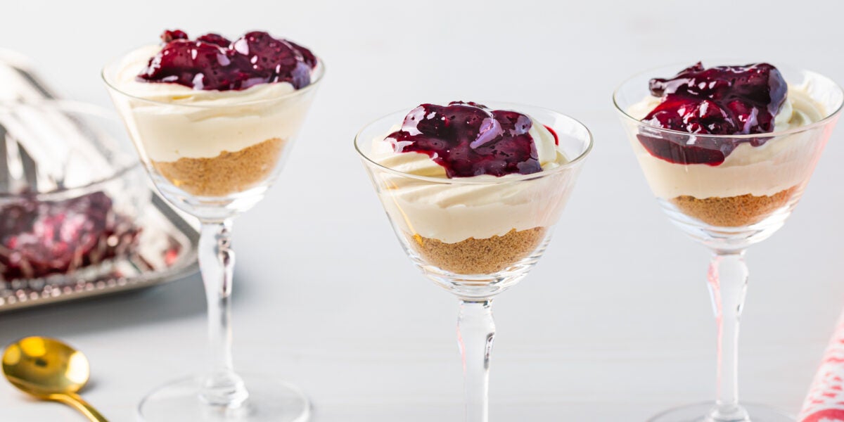 Cherry No-Bake Cheesecake Shooters - Splenda®