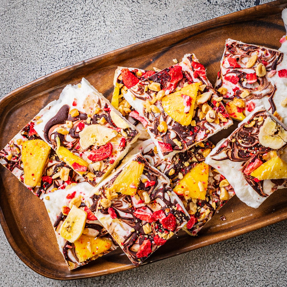 Banana Split Frozen Yogurt Bark - Splenda®