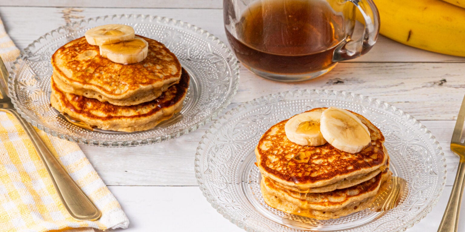 Panqueques de trigo integral y banana - Splenda®