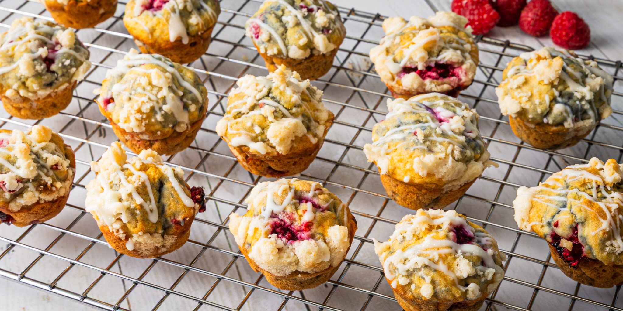 Raspberry Lemon White Chocolate Mini Muffins - Splenda®