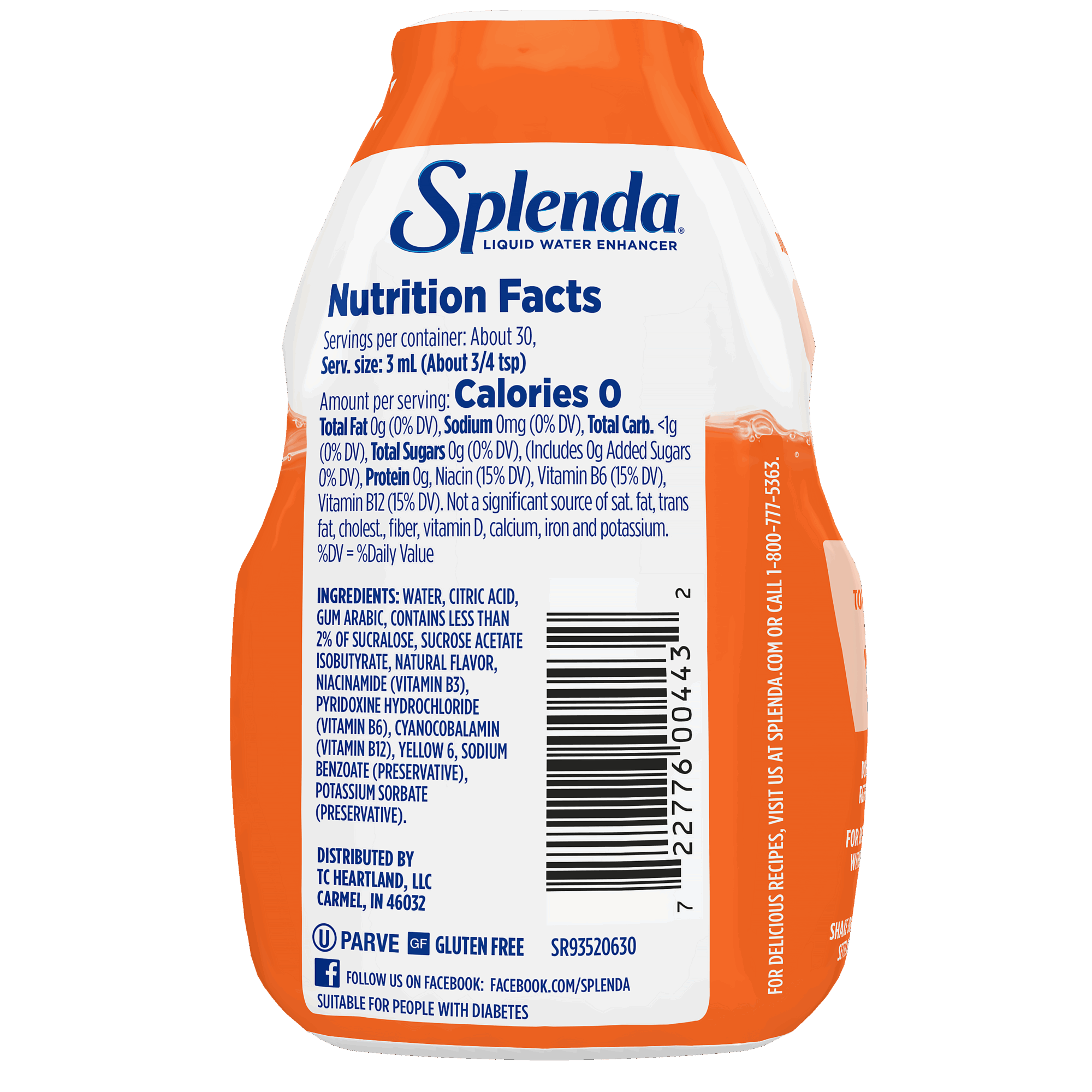 Splenda® Mandarin Orange Liquid Water Enhancer 12/92mL - Splenda®